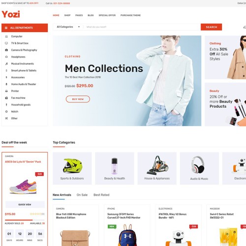 Yozi – Elektronik WooCommerce WordPress Teması - Arteryum
